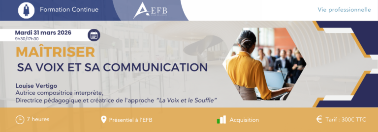 EFB Paris : Catalogue de la formation continue